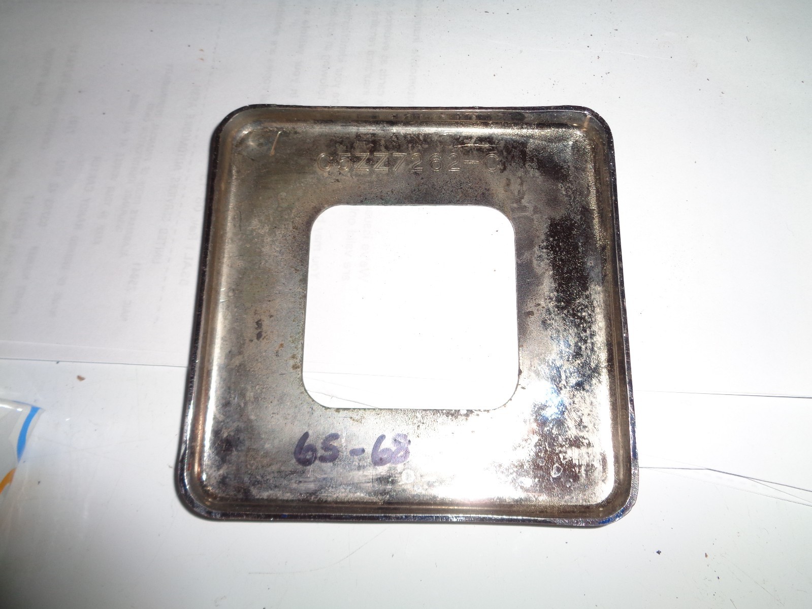 1964-68 Ford Mustang Shift Boot Retainer Shifter Chrome Plate Scott ...