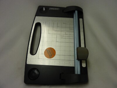 FISKARS ROTARY PAPER CUTTER TRIMMER TABLETOP DESKTOP HANDLE ...