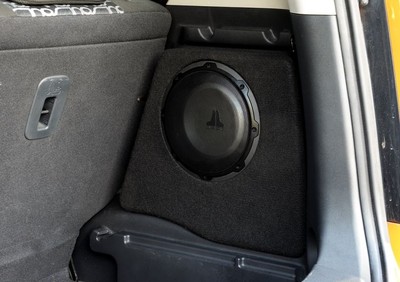 KIA SOUL 2009-2014 SUBWOOFER BOX, ENCLOSURE ,RIGHT WHEEL ARCH FOR 20 CM ...