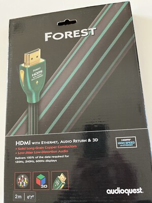 AudioQuest Forest HDMI Cable with Ethernet, Audio Return & 3D 2m | eBay