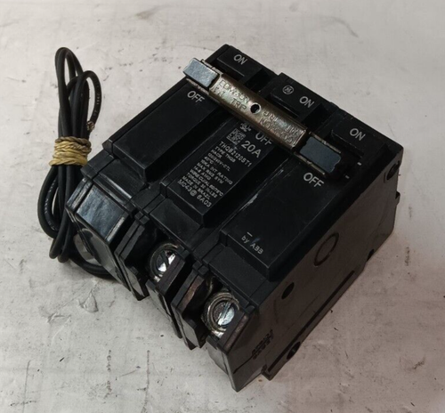 NEW GE THQB2120ST1 20 AMP BOLT-ON CIRCUIT BREAKER W/ SHUNT TRIP 2 POLE ...