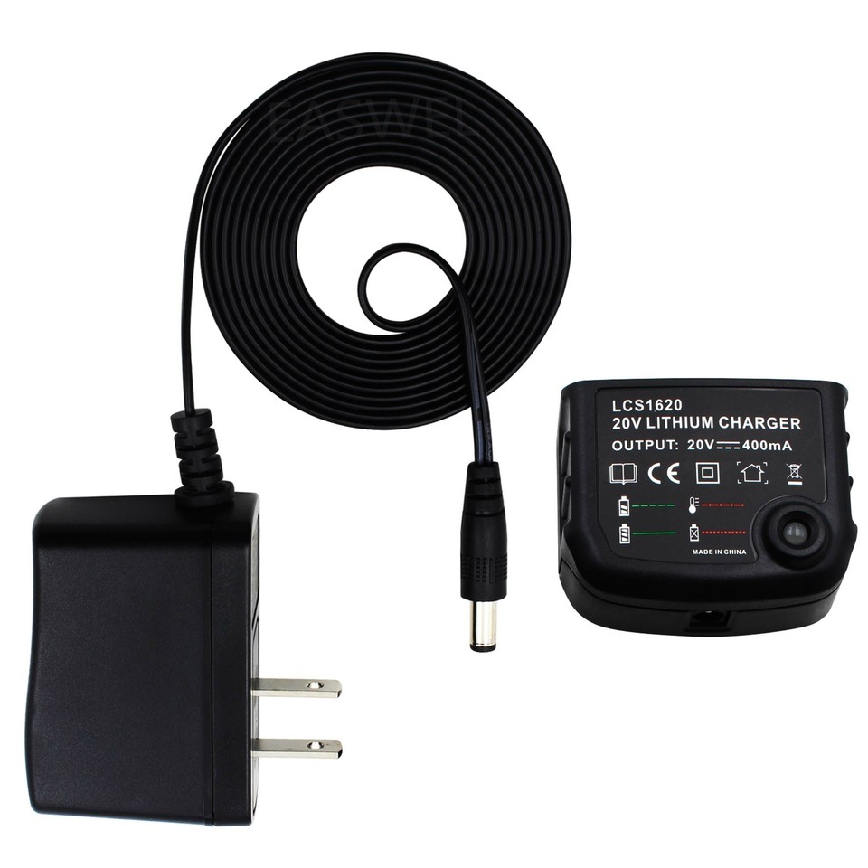 20V Lithium Battery Charger LCS1620 for Black Decker LLP120 LDX20C ...