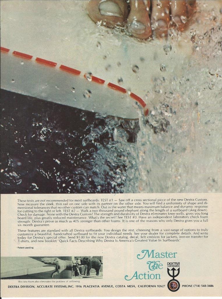1968 Dextra Surfboard Ad/Costa Mesa | eBay