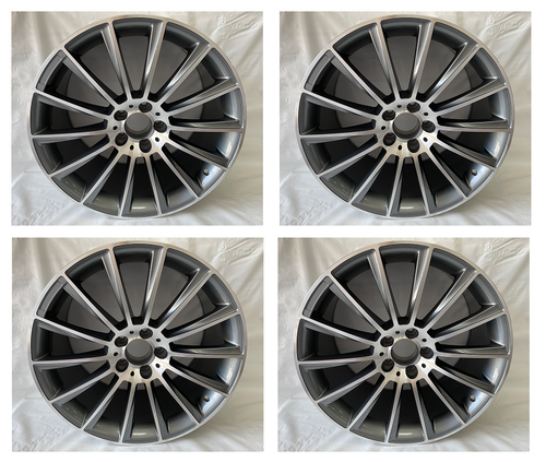 20" Multispoke AMG Style Rims Wheels Fits Mercedes Benz S450 S500 S550 ...