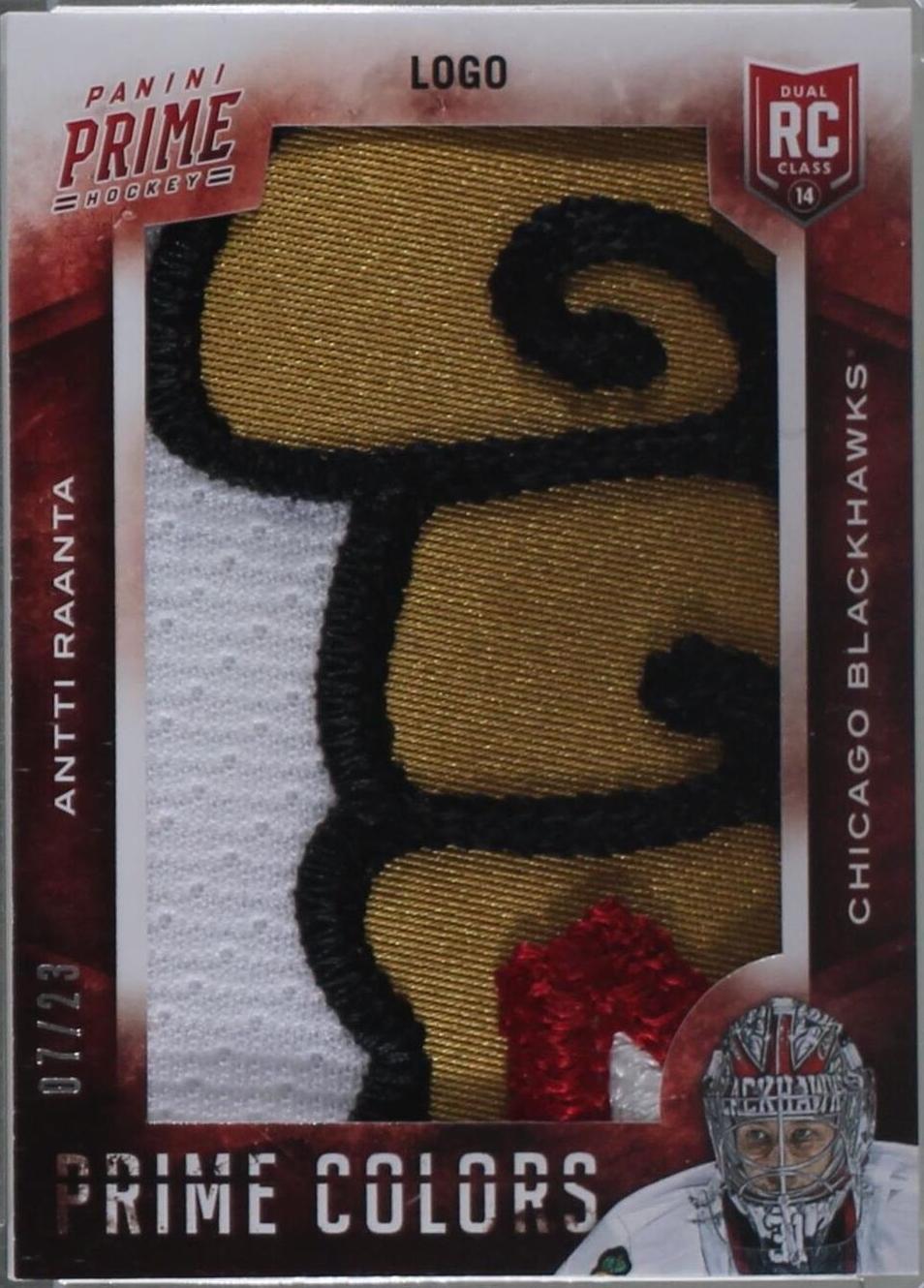 2013-14 Panini Prime - Rookie Prime Colors Antti Raanta #RPC-AR Logos ...