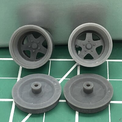 2) 3D Resin Printed Motor Wheel FLY Mag WIDE WHEELS W Backs 1/24 LBR ...