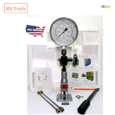 Diesel Injector Nozzle Pop Tester, Genuine 'AG Precision' 400 Bar Dual ...