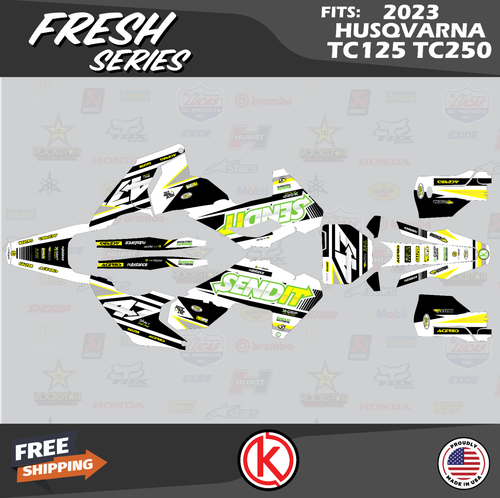 Graphics Kit for Husqvarna FC250 FC350 FC450 (2023+) Fresh Series ...