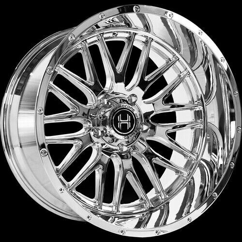 4- NEW HARDCORE HC19 -19MM 20x10 CHROME WHEELS 6x5.5 6x139.7 Chevy GMC ...