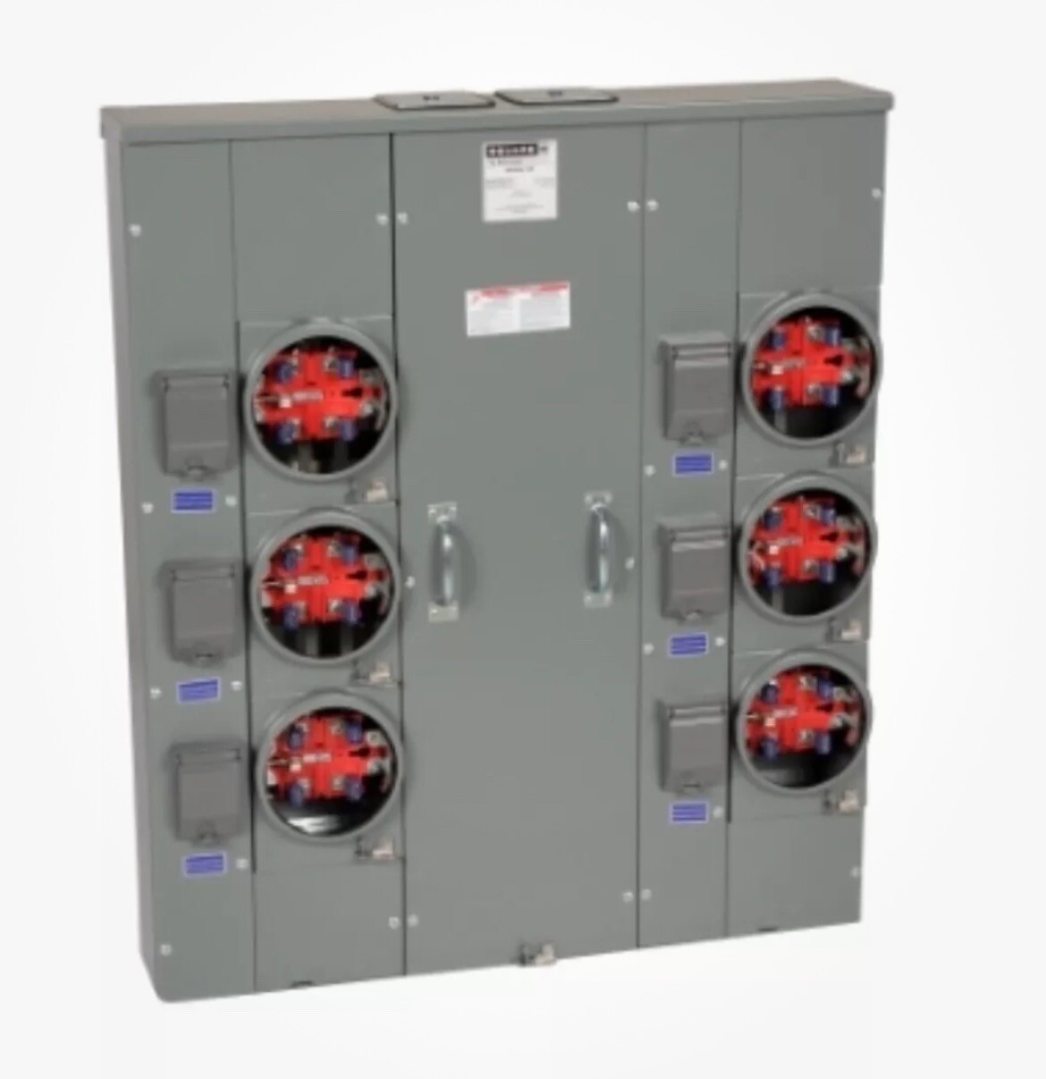 (LOT OF 4) Square D MPR66125 6 Gang Meter Socket SquareD 125amps | eBay