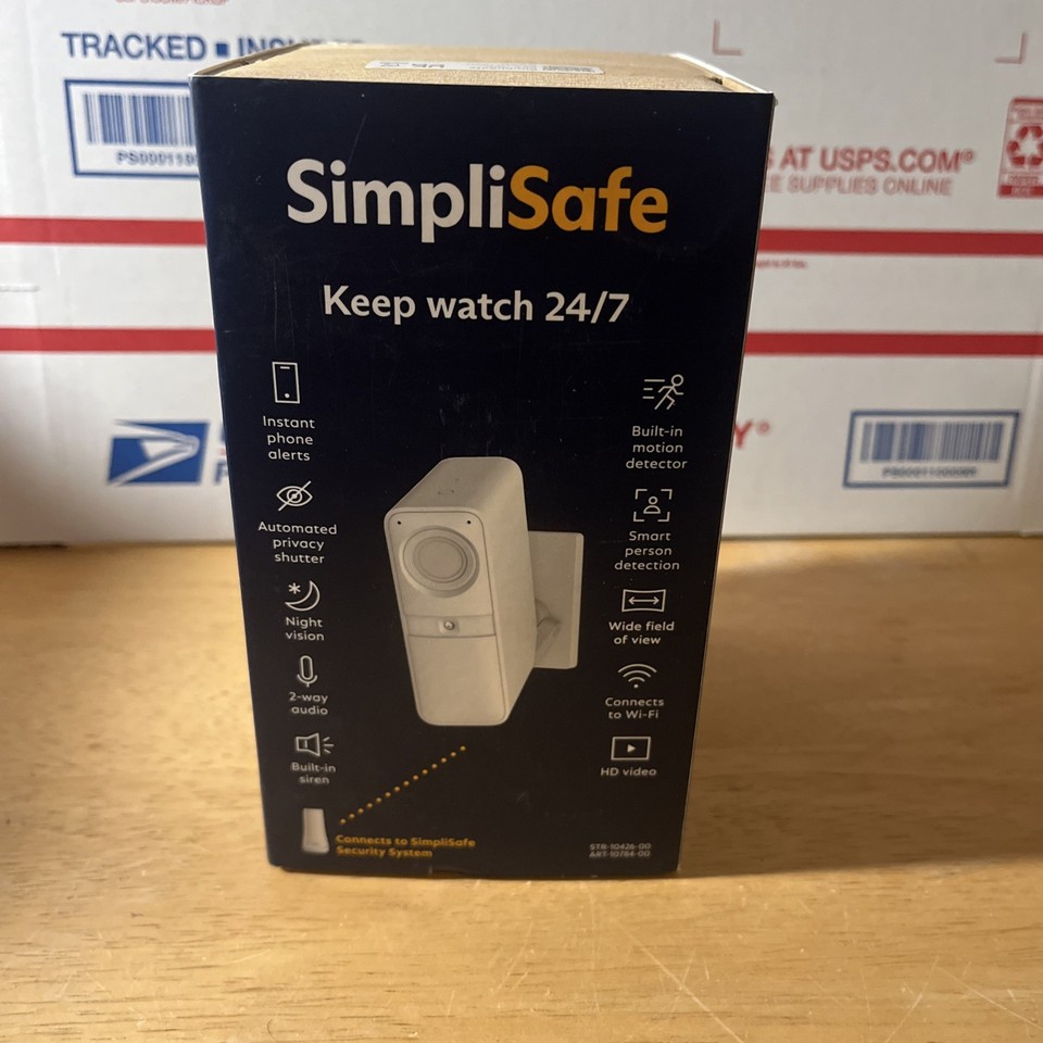Simplisafe WIRELESS INDOOR SECURITY CAMERA,NIGHT VISION, BUILT IN SIREN ...