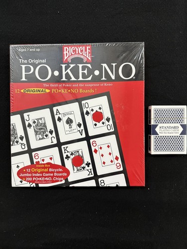 Bicycle Original 12 Board Pokeno Card Game Brand New Sealed W/ A Deck ...