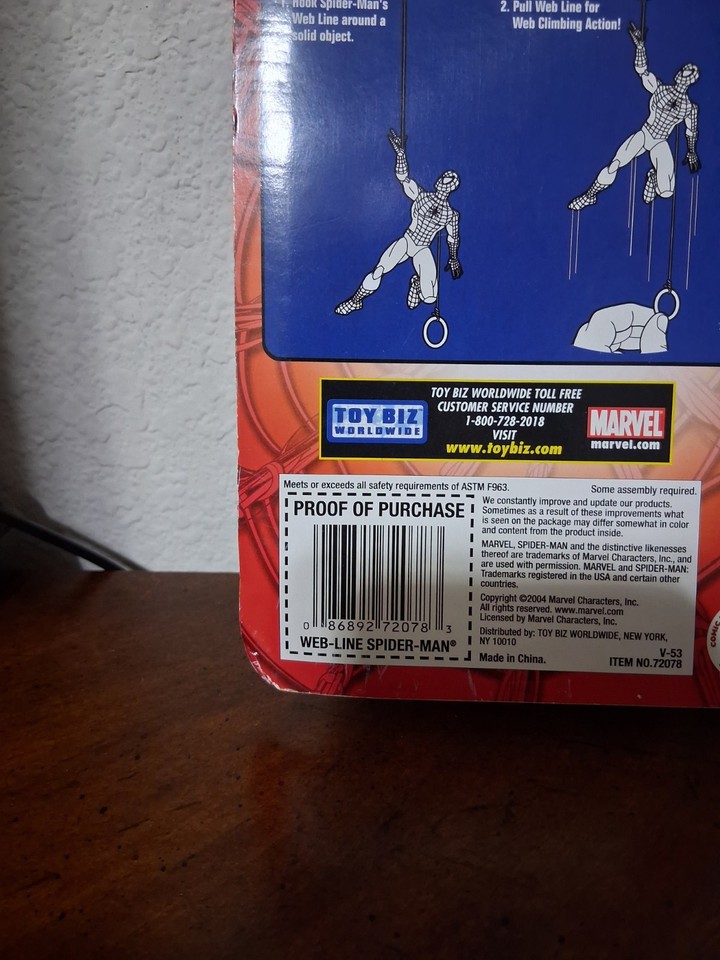 Toy biz Marvel Web-Line Spider-Man Climbing Action Figure from Japan ...