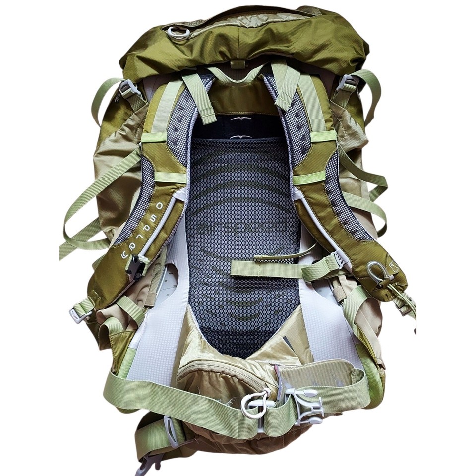 Osprey Aura 65L Women's Olive Green Backpack Multi-Day Hiking Trekking ...