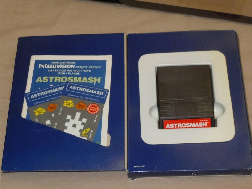 Astrosmash #3605 Intellivision 1981 Video Game Complete Box W/Manual ...