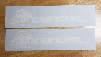 SUNDANCER Sea Ray Boat Decal Graphic Sticker 5.33"X 22.5" WHITE USA | eBay