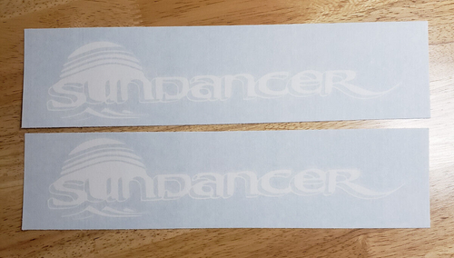 SUNDANCER Sea Ray Boat Decal Graphic Sticker 5.33"X 22.5" WHITE USA | eBay