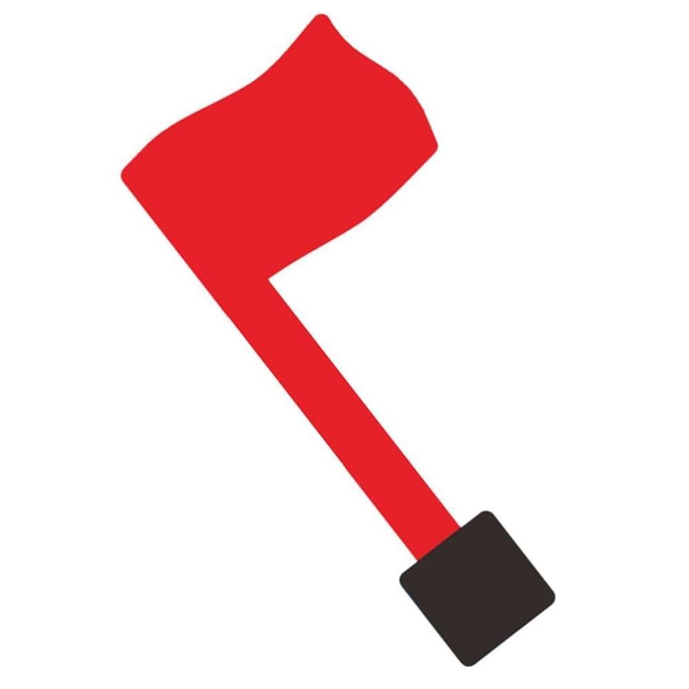 Acrylic Rotating Red Flag Red Mailbox Flag Email Flag for Outdoor ...