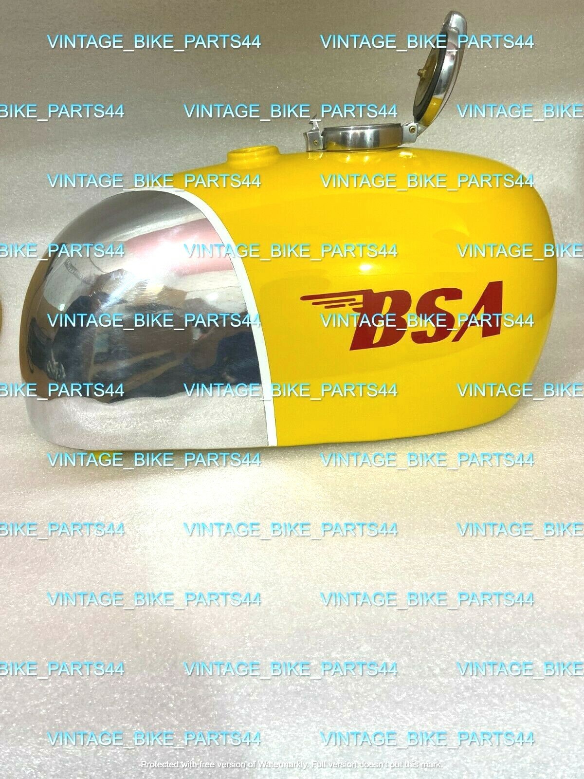 BSA B25 B40 B44 C15 Victor Enduro Trials Scrambler Aluminum Yellow Gas ...