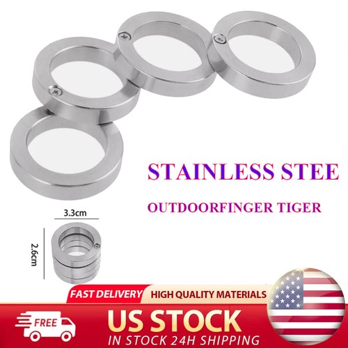 Stainless Steel Outdoor Rotatable Fold Ring Finger Clasp Ring For ...