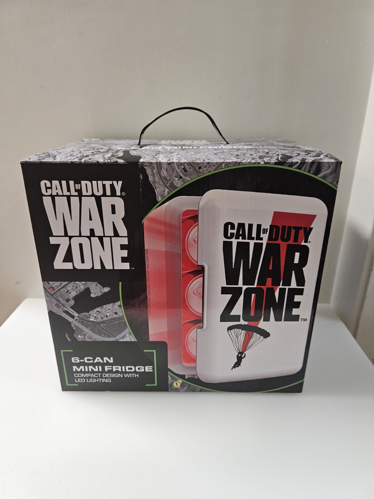 New Call Of Duty War Zone 6 Can White Mini Fridge Compact Led Lighting ...