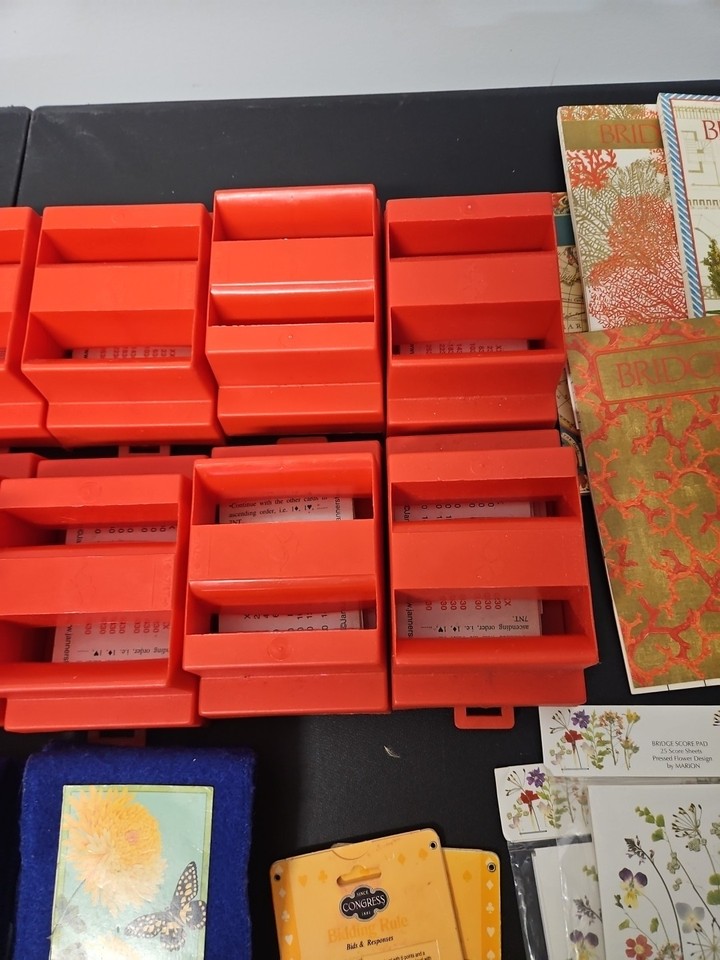 Bridge Bidding Boxes 2 Sets Of 4 With Cards Jannersten Brand Sweden And ...