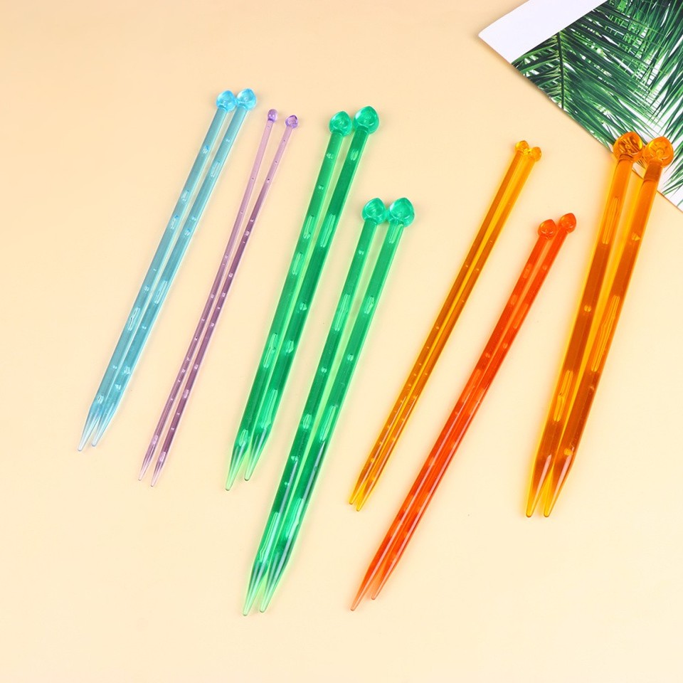 1 Set Acrylic Knitting Rod Hand Knitting Stick Needle Hand Crocheting ...