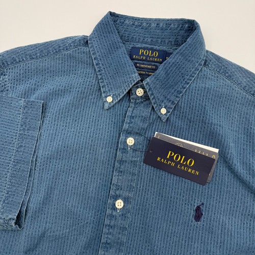 NWT Polo Ralph Lauren RL Untucked Fit Shirt Men’s M Classic Indigo ...
