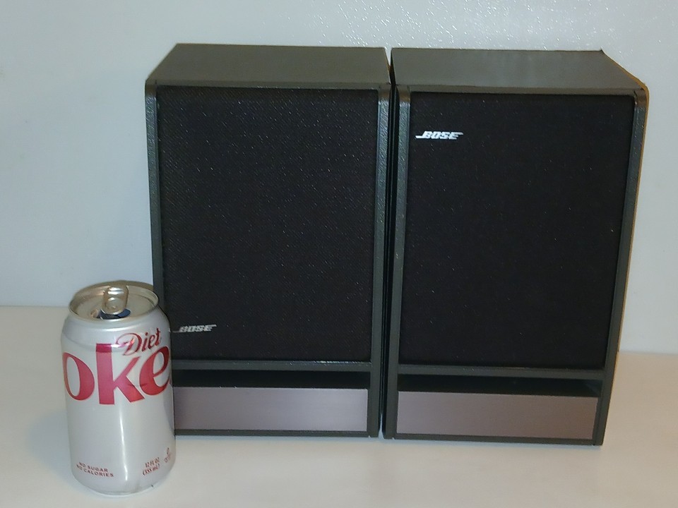 BOSE Model 141 Bookshelf Stereo WOODEN Pair SPEAKERS 79750 10-80 watts ...