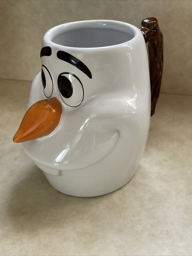 Disney Store Frozen Olaf 3D Sculpted Large Ceramic Coffee Cup Mug | eBay