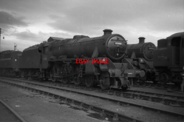 PHOTO LMS LOCO NO 45488 AT CORKERHILL IN 1966 | eBay UK
