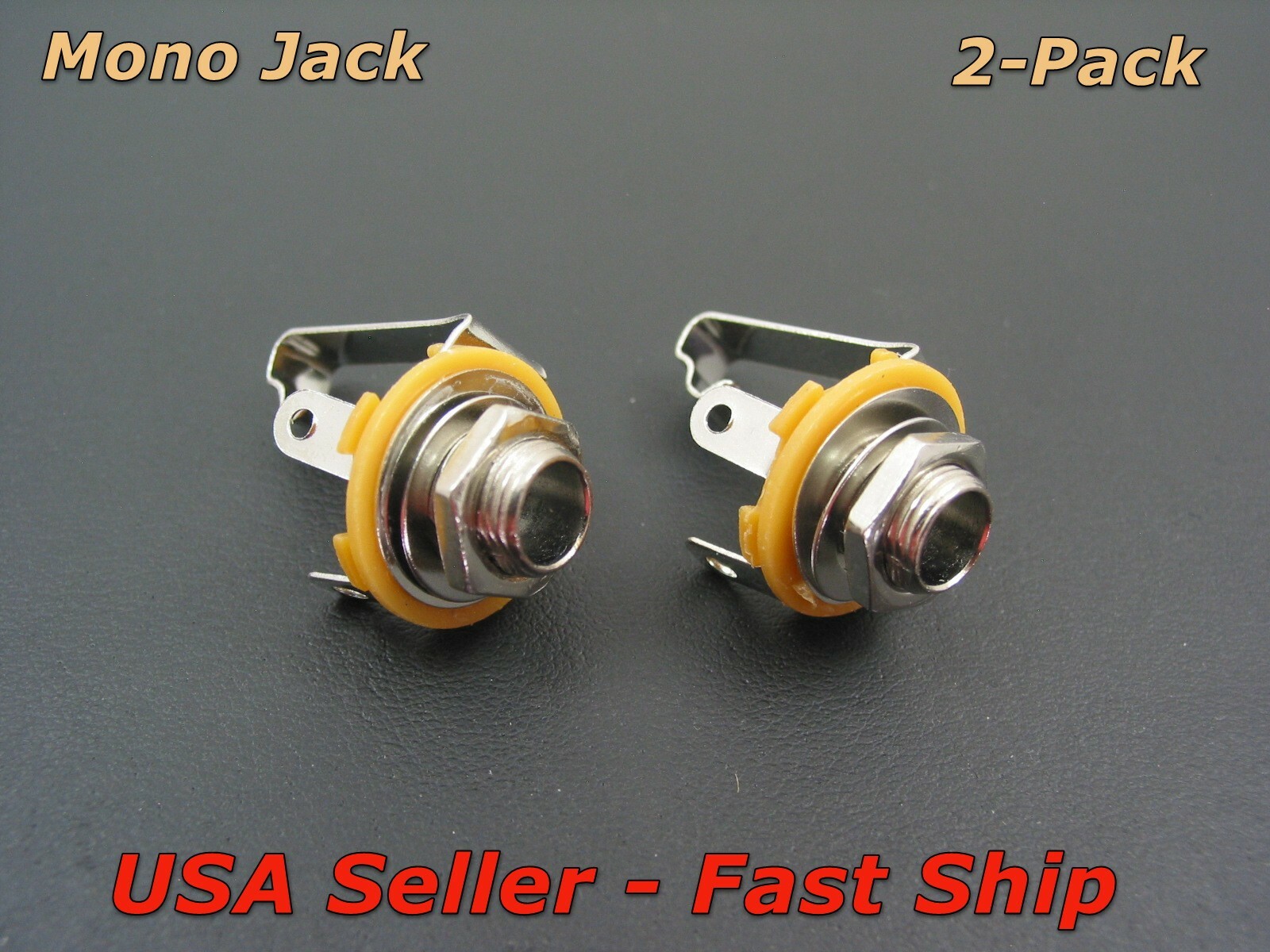 2-Pack 1/4 Inch Mono Input Output Jack for Import Guitars & Others | eBay