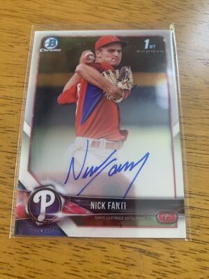 2018 Bowman Chrome Prospect Auto Nick Fanti | eBay