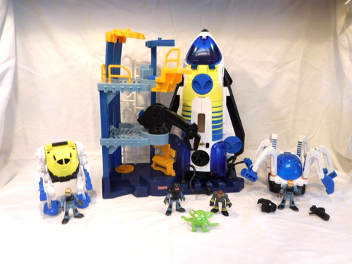 Imaginext Space Station Space Shuttle + Space Feature Spider ...