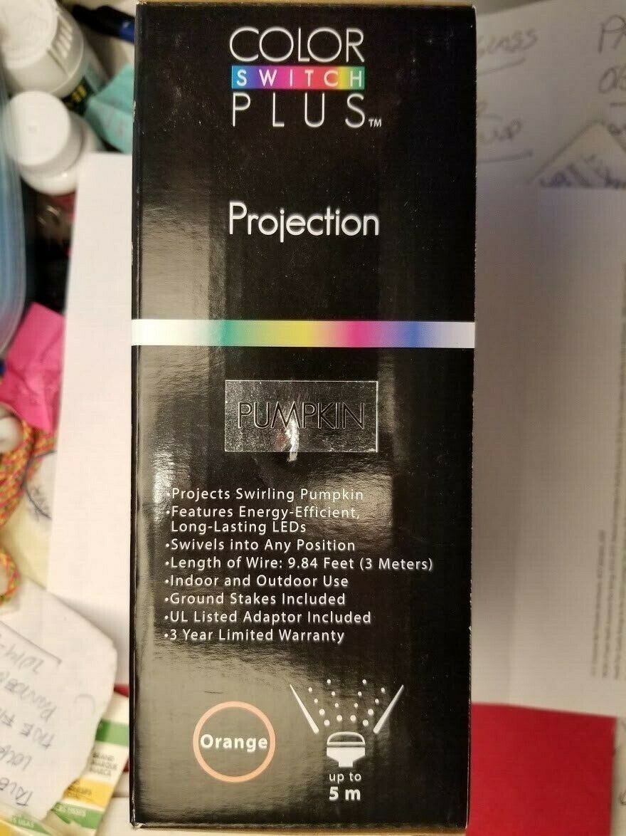 Color Switch Plus Projection LED Light Halloween Pumpkins | eBay