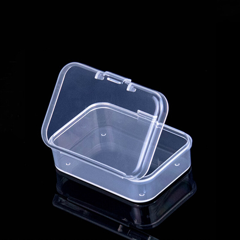 .Mini Boxes Rectangle Clear Plastic Jewelry Storage Case Container ...
