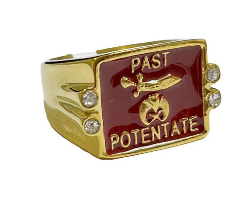 T140 Past Potentate Shrine Men's Ring Shriner Freemasonry Mason Masonic ...