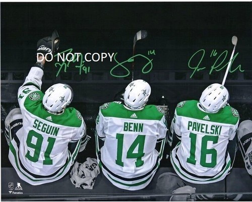 JAMIE BENN & TYLER SEGUIN & JOE PAVELSKI - DALLAS STARS - Signed 8x10 ...