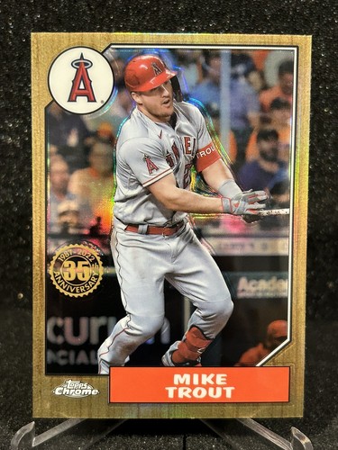 2022 Topps Chrome #87BC-1 Mike Trout 1987 35th Anniversary Refractor ...