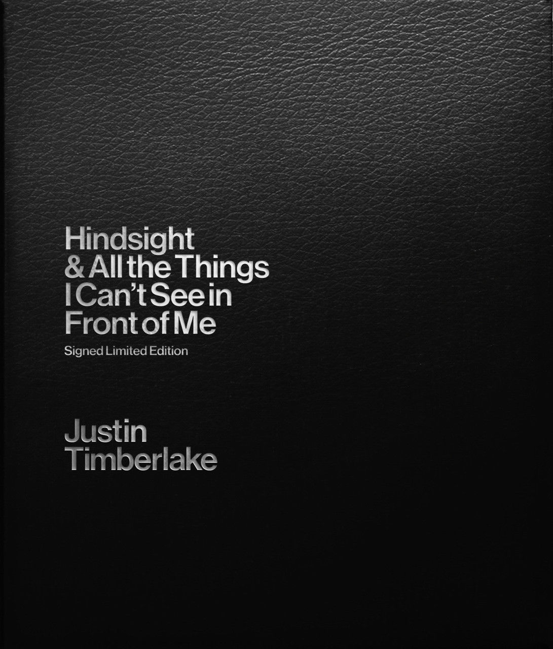 Autographed Justin Timberlake Hindsight Book Collectors Numbered ...