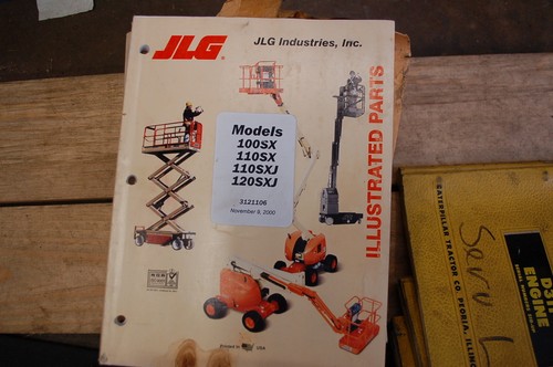 JLG 100 110 120 sx Telescoping Boom Lift Parts Manual book catalog ...