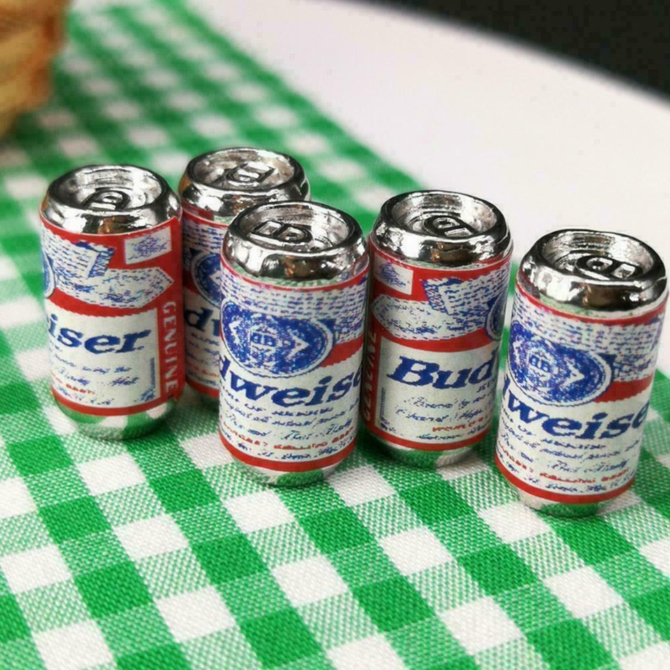 Miniature Beer Cans Set For 112 Dollhouses 10PCS of αι _ Realistic G4A9 ...