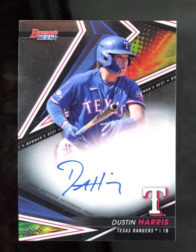 Dustin Harris 2022 Bowmans Best Rookie Auto B22-DH Texas Rangers | eBay
