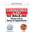 Alert! No Walk-Ins Please Call To Setup An Appointment Aluminum Metal ...