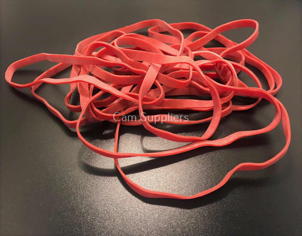 * Red * Rubber Elastic Bands EXTRA LARGE No 69 150mm x 6mm Thick Strong ...