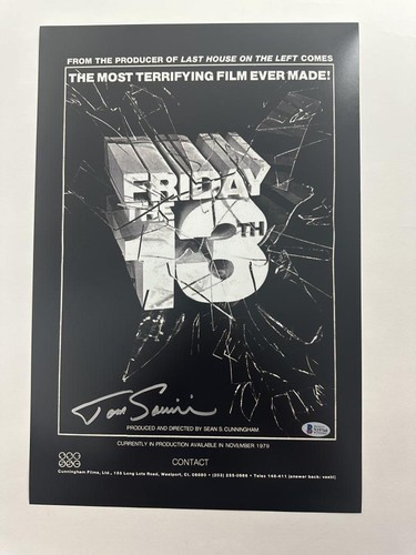 TOM SAVINI SIGNED 12X18 PHOTO JASON VOORHEES FRIDAY THE 13TH AUTOGRAPH ...