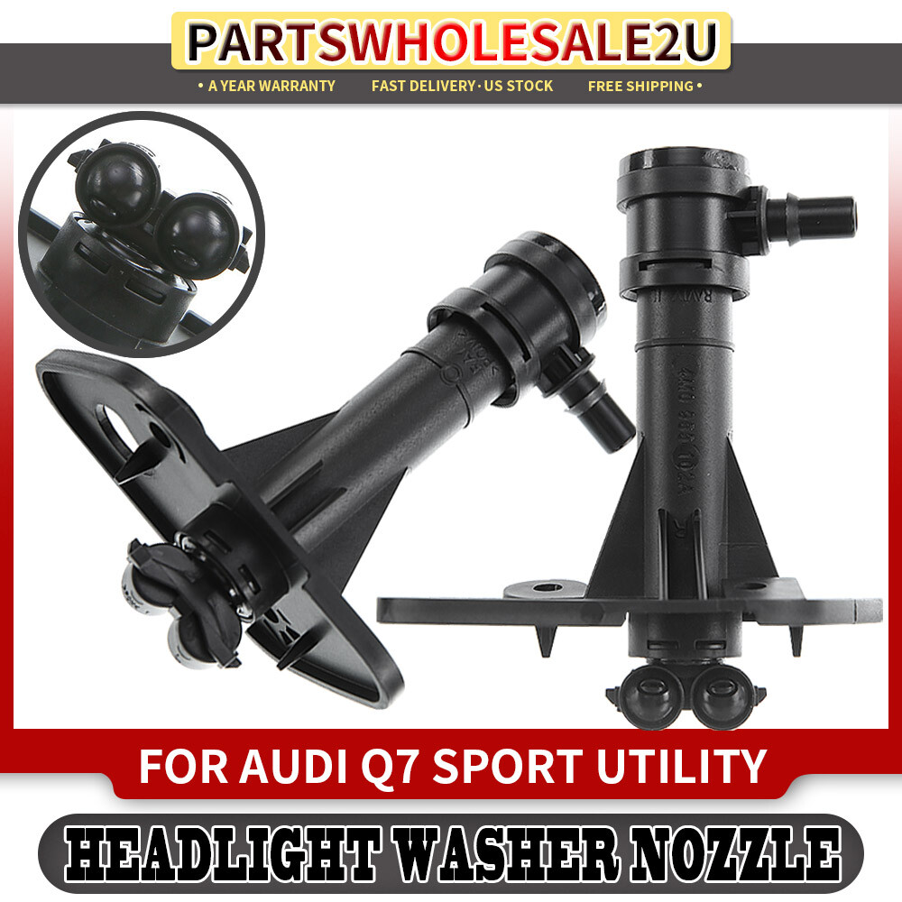 2x Headlight Washer Nozzles for Audi Q7 2015-2019 Front Left & Right ...