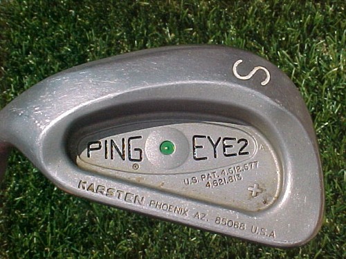 Left Hand LH Ping EYE 2 + Plus Golf Club SW Sand Wedge Iron Green Dot w ...