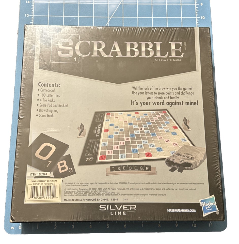 Hasbro Scrabble Silver Line Edition Board Game *New In Torn Package* | eBay