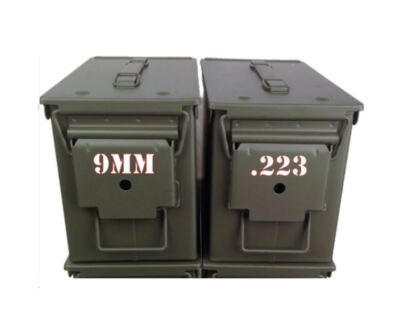 Ammo Can Labels Stickers PICK CALIBER Vinyl Decal Sign Bullet Hunting ...